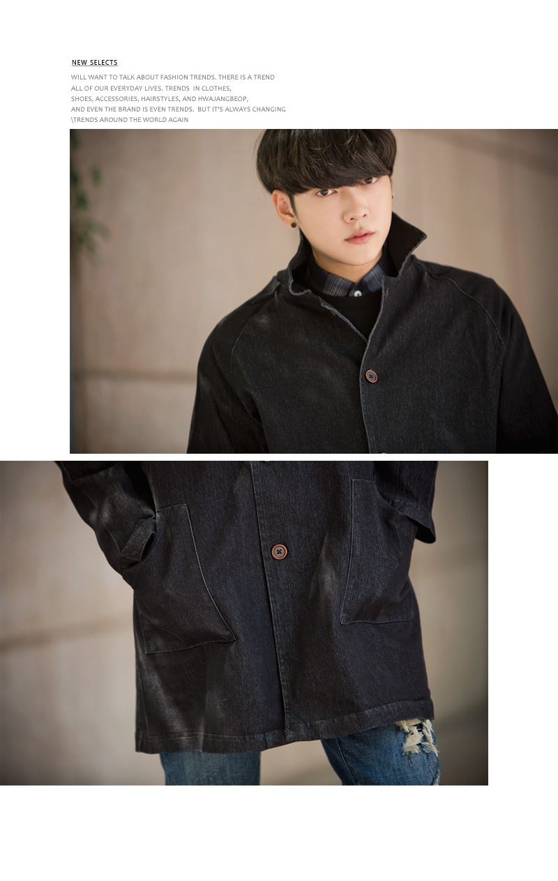 ABOKI - Denimw Ashed Jacket | YesStyle