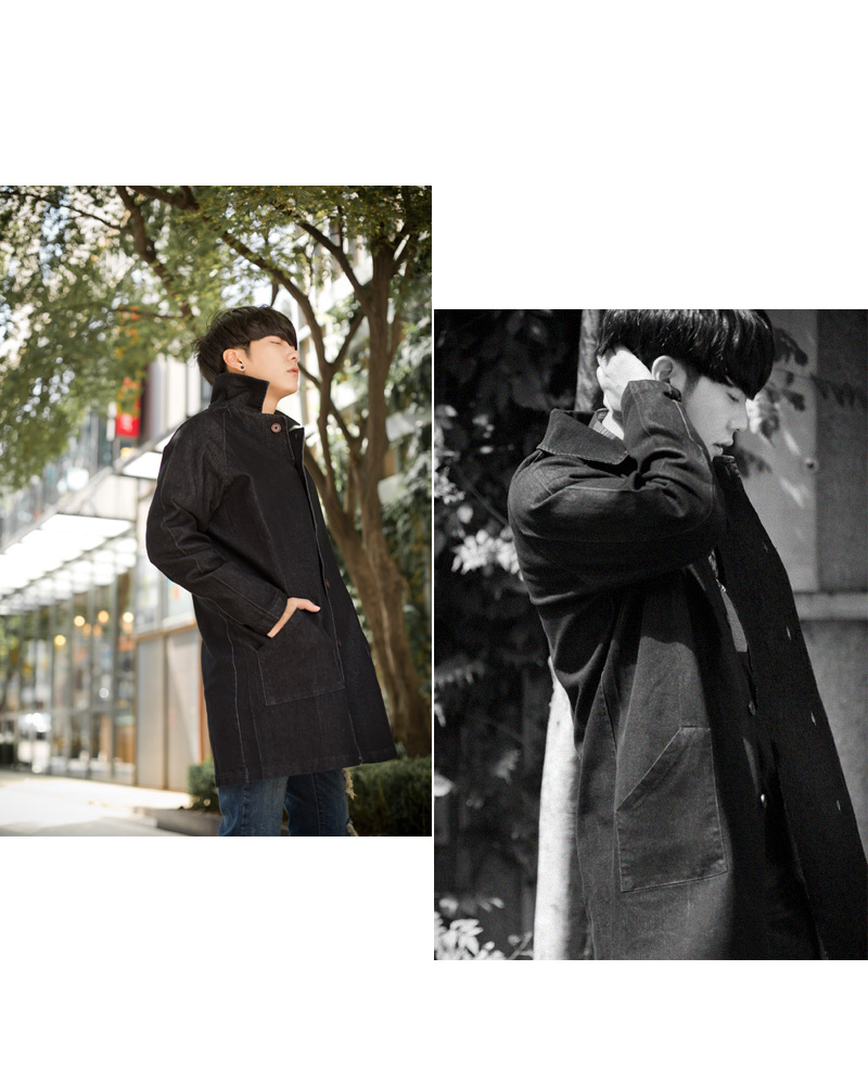 ABOKI - Denimw Ashed Jacket | YesStyle